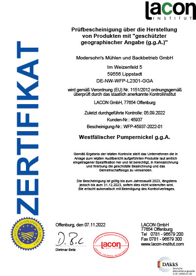 Qualität - Modersohn Brot