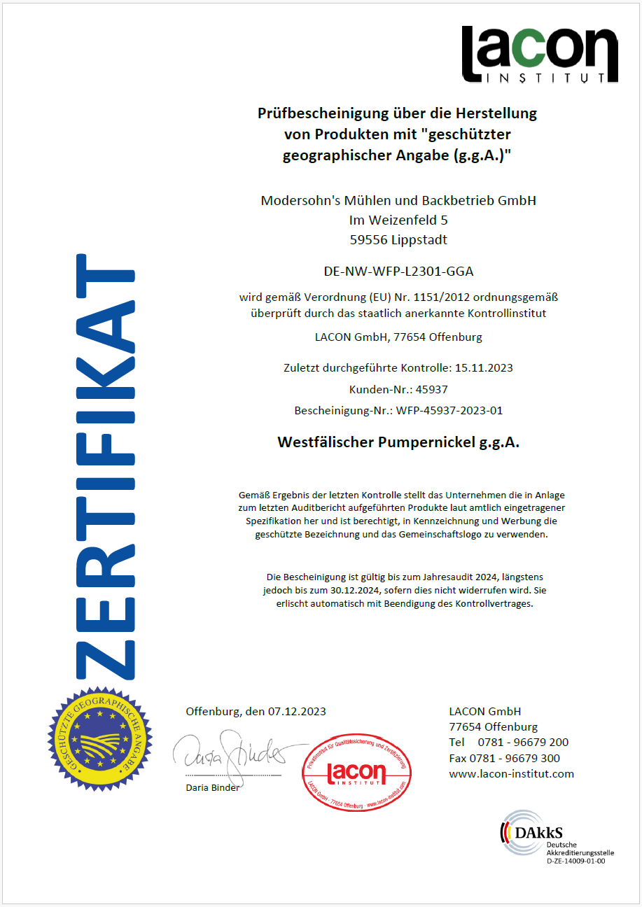 Qualität - Modersohn Brot